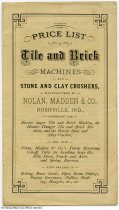 Tile and brick machine price list, Rushville, Indiana, circa 1915 - ia ...