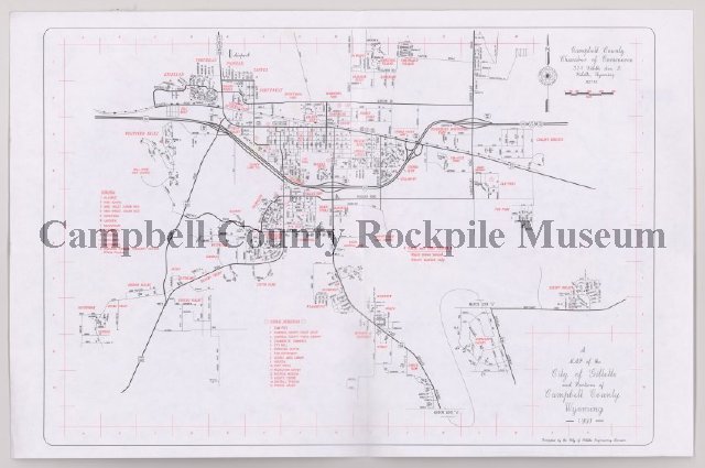 Campbell County Wyoming Map In 1912