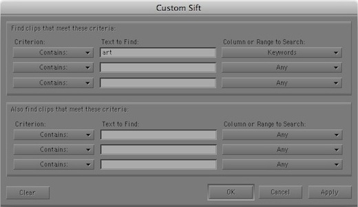 Part 2: Making Metadata Work for you—Performing Sorts and Sifts in Avid ...