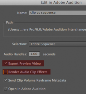 Sending an Audio Sequence from Premiere Pro to Adobe Audition - The ...