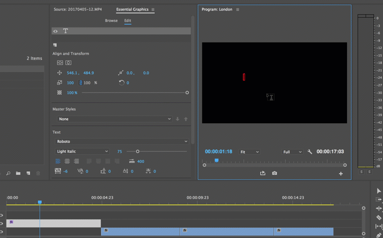Create Master Text Styles in Premiere Pro's Essential Graphics Panel