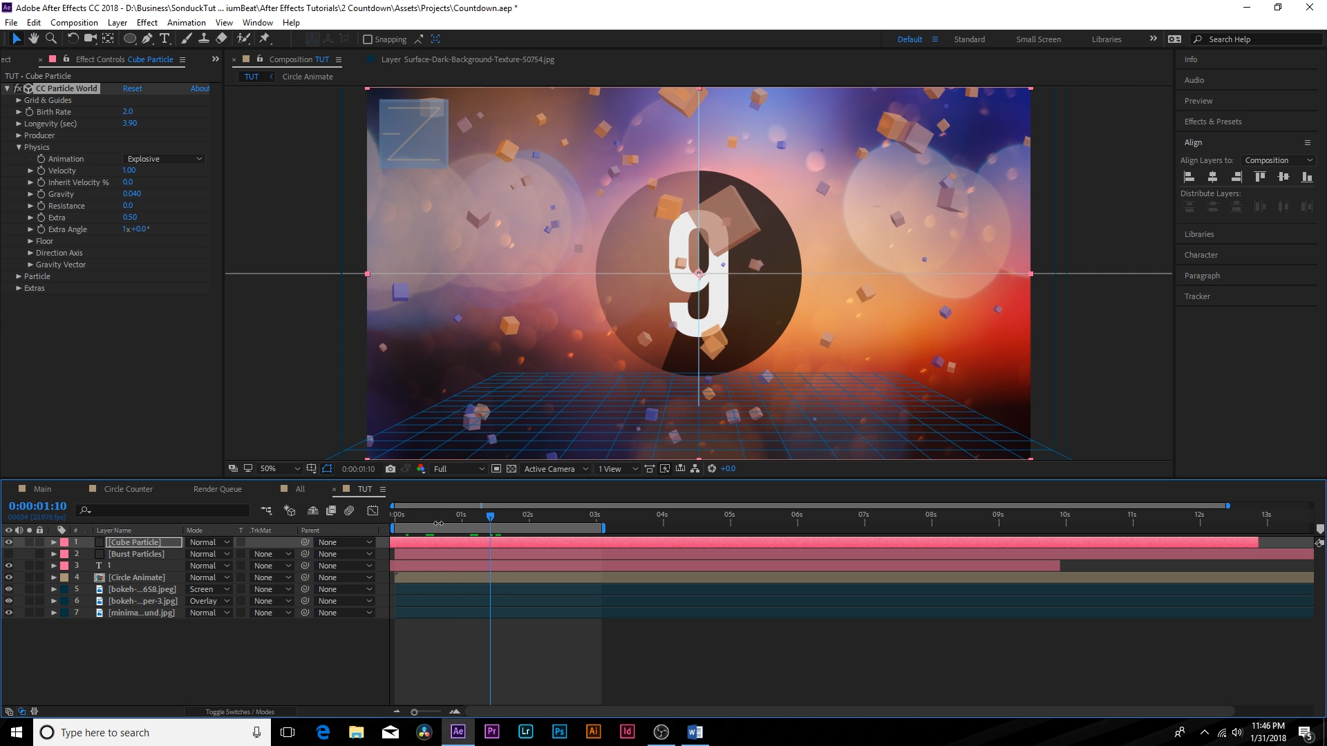 Animate A Top 10 Countdown Screen Using After Effects