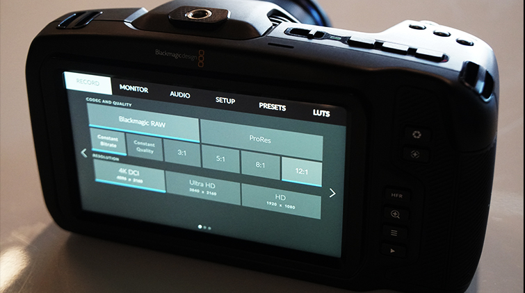 Blackmagic RAW Added To BMPCC4K With Blackmagic Camera Update 6.2