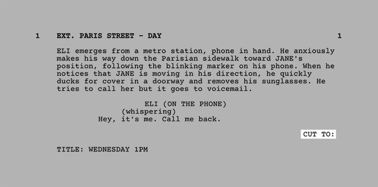 Learn How to Speak Filmmaking: Formatting the Screenplay