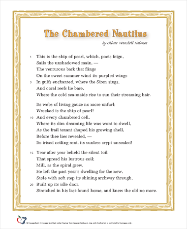 👍 Nautilus shell poem. 9 Fascinating Facts About the Nautilus. 2019-01-30