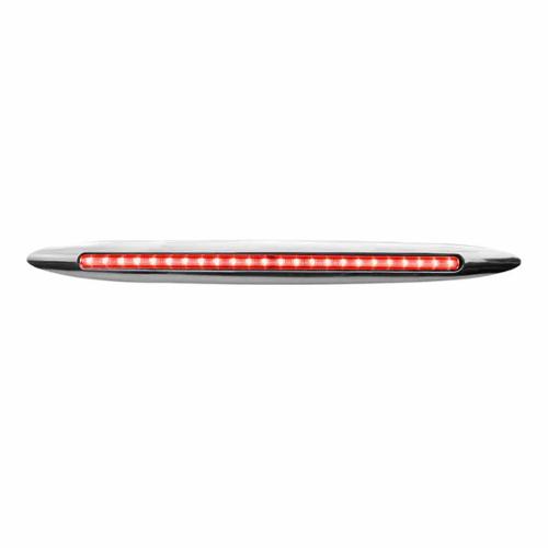 Slim Marker 17" Flatline Clear Red LED