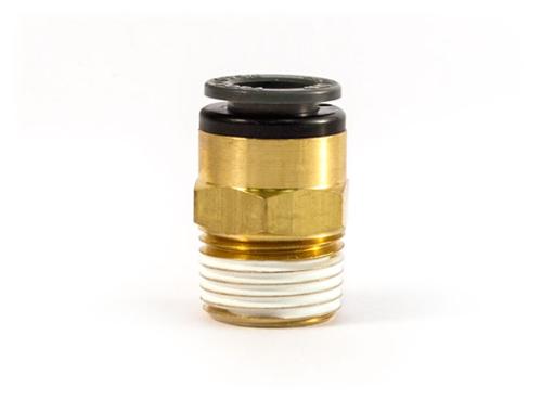 PTC MALE CONNECTOR 1/4" TUBE X 1/8" PIPE