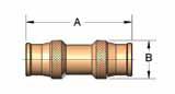 STRAIGHT UNION PTC BRASS FITTING 5/32" TUBE