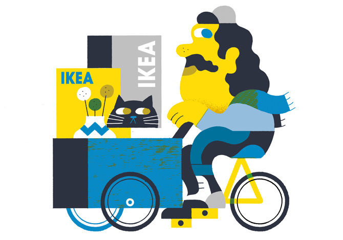IKEA illustrations by Rick Hedof / peopleofdesign