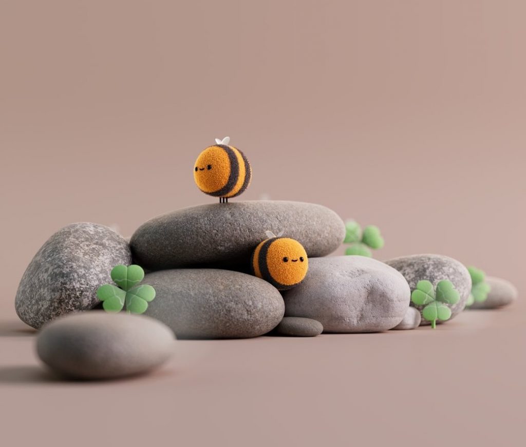 Pebble Bees by Luke Doyle / peopleofdesign