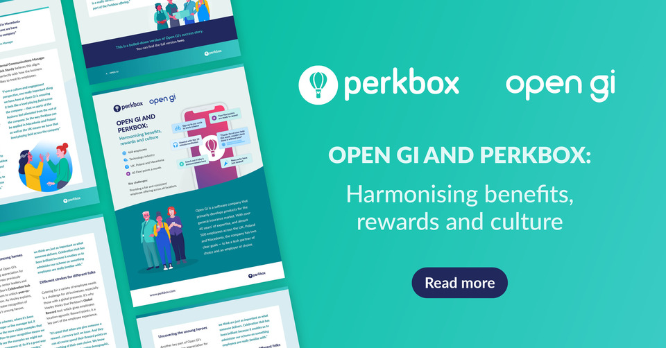 Open GI: Harmonising benefits, rewards and culture | Perkbox