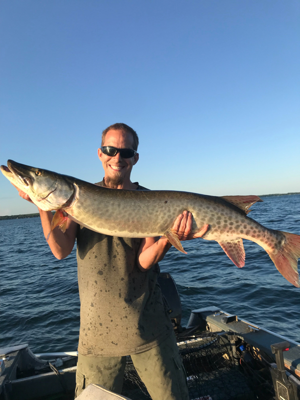 Caught a Muskellunge on using a magnum shallow invader