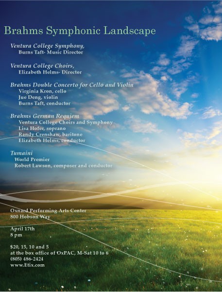 Ventura College Music Dept. "Brahms Symphonic Landscape" Showcase ...