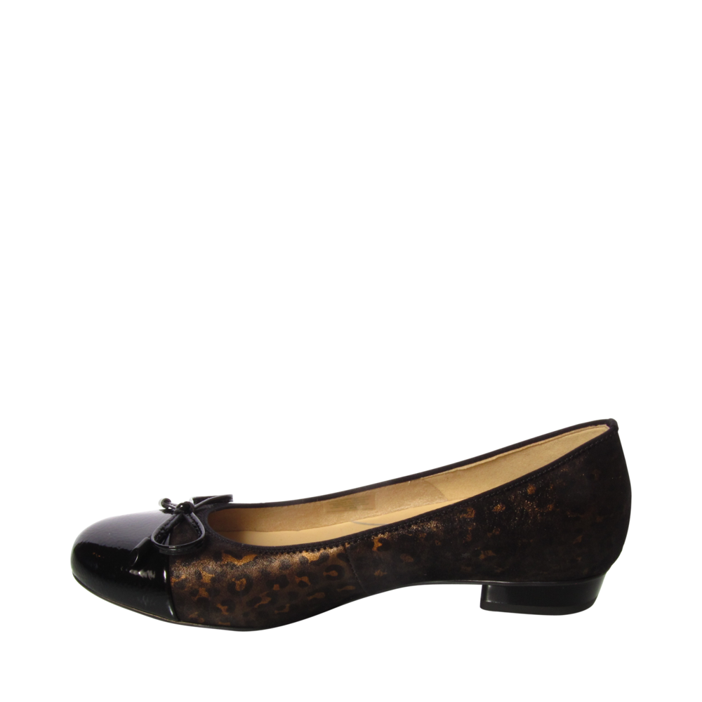 ARA BALLERINE CHIC NOIRE/ LÉOPARD 1069-0304 LEOPARD - Chaussures Pierre ...