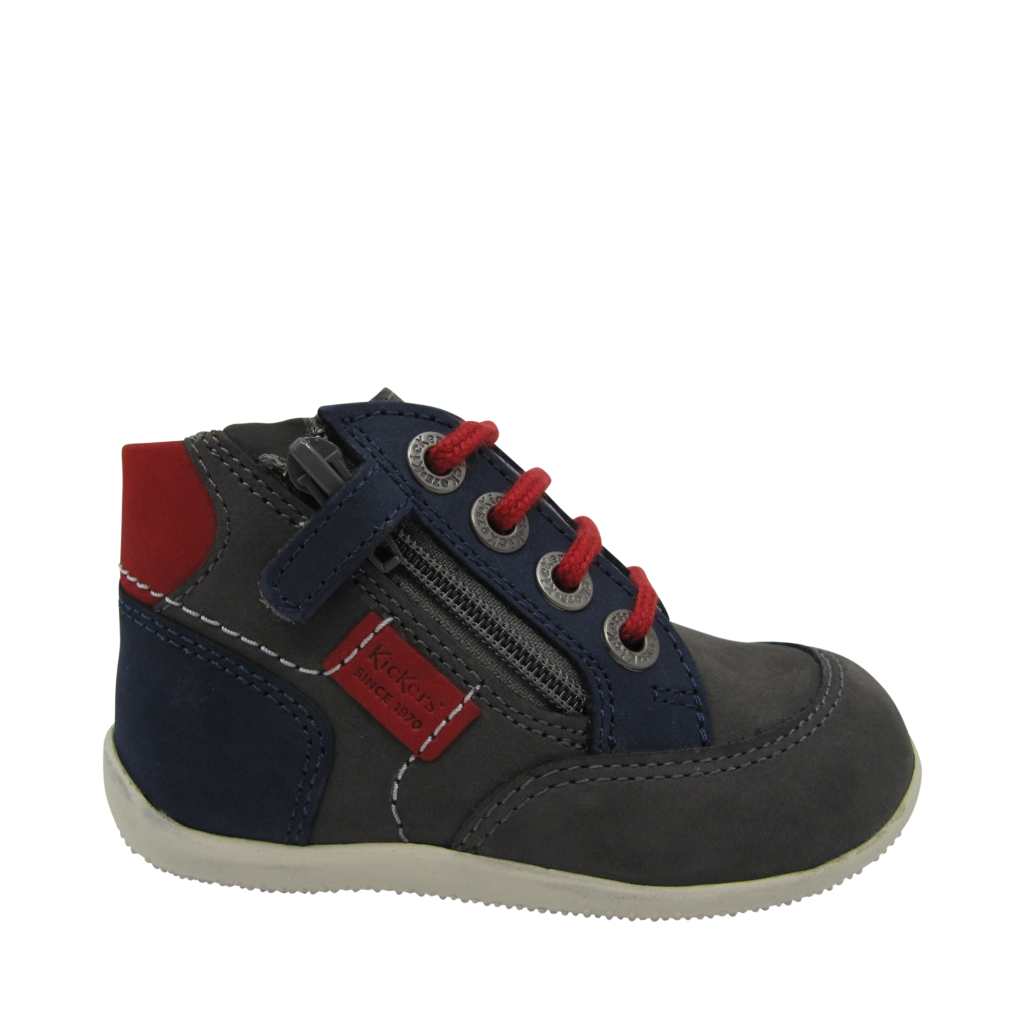 KICKERS CHAUSSURE ENFANT GRIS - Chaussures Pierre Roy Saint-Jean