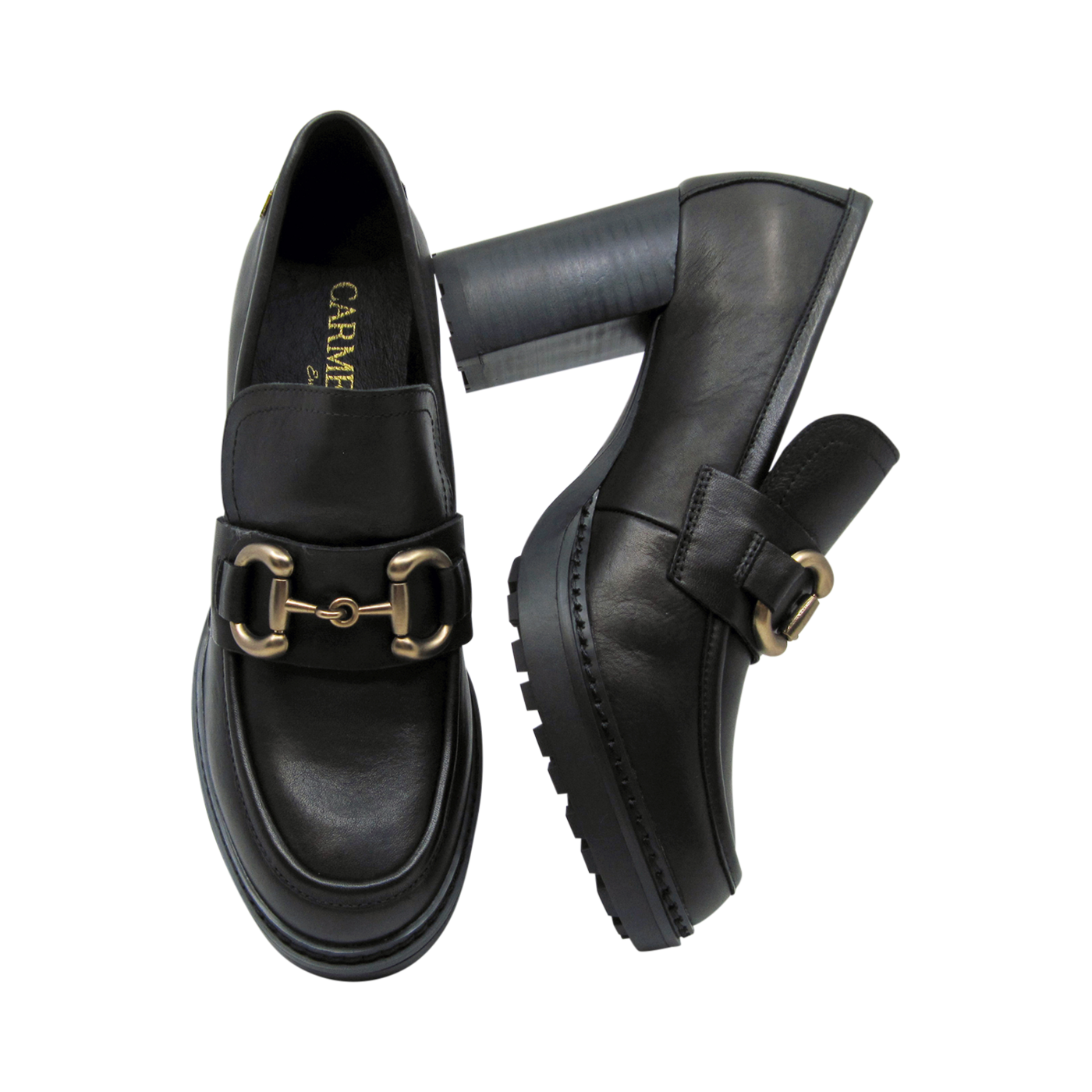 Carmela femme soulier loafer noir - Chaussures Pierre Roy Saint-Jean