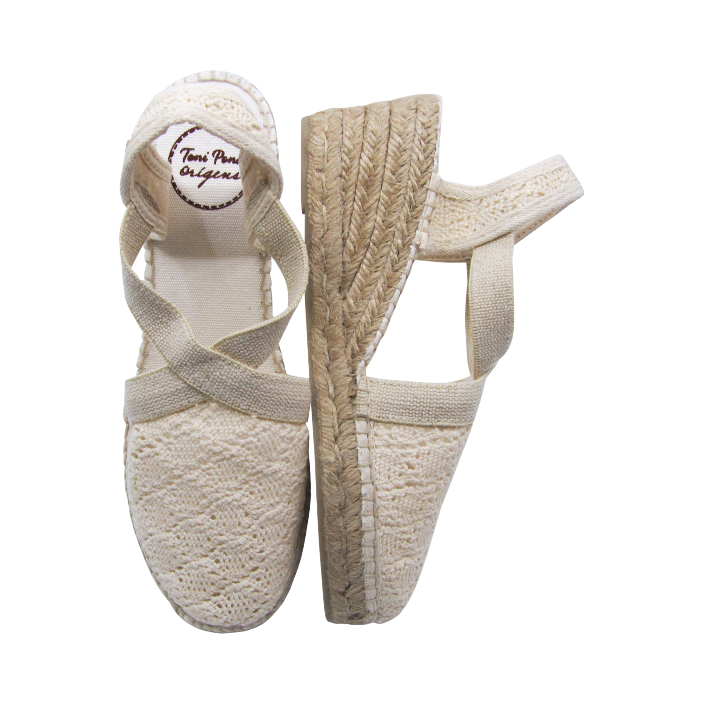 Toni Pons sandale en jute beige elastique - Chaussures Pierre Roy Saint ...