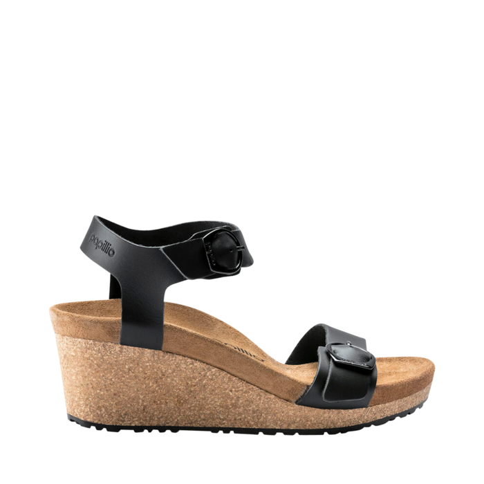 Birkenstock sandale Soley RB noire - Chaussures Pierre Roy Saint-Jean