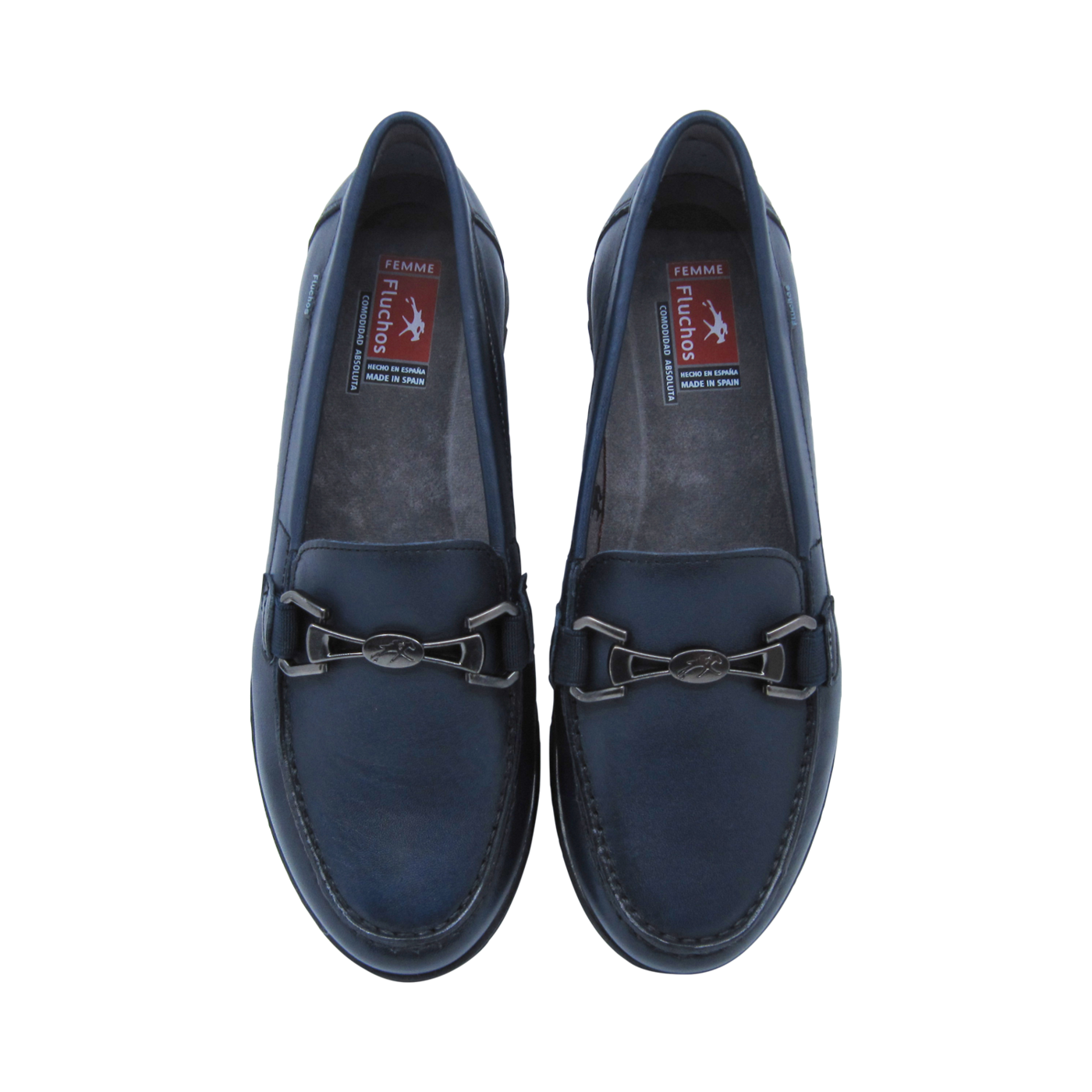 Fluchos femme soulier loafer marine - Chaussures Pierre Roy Saint-Jean