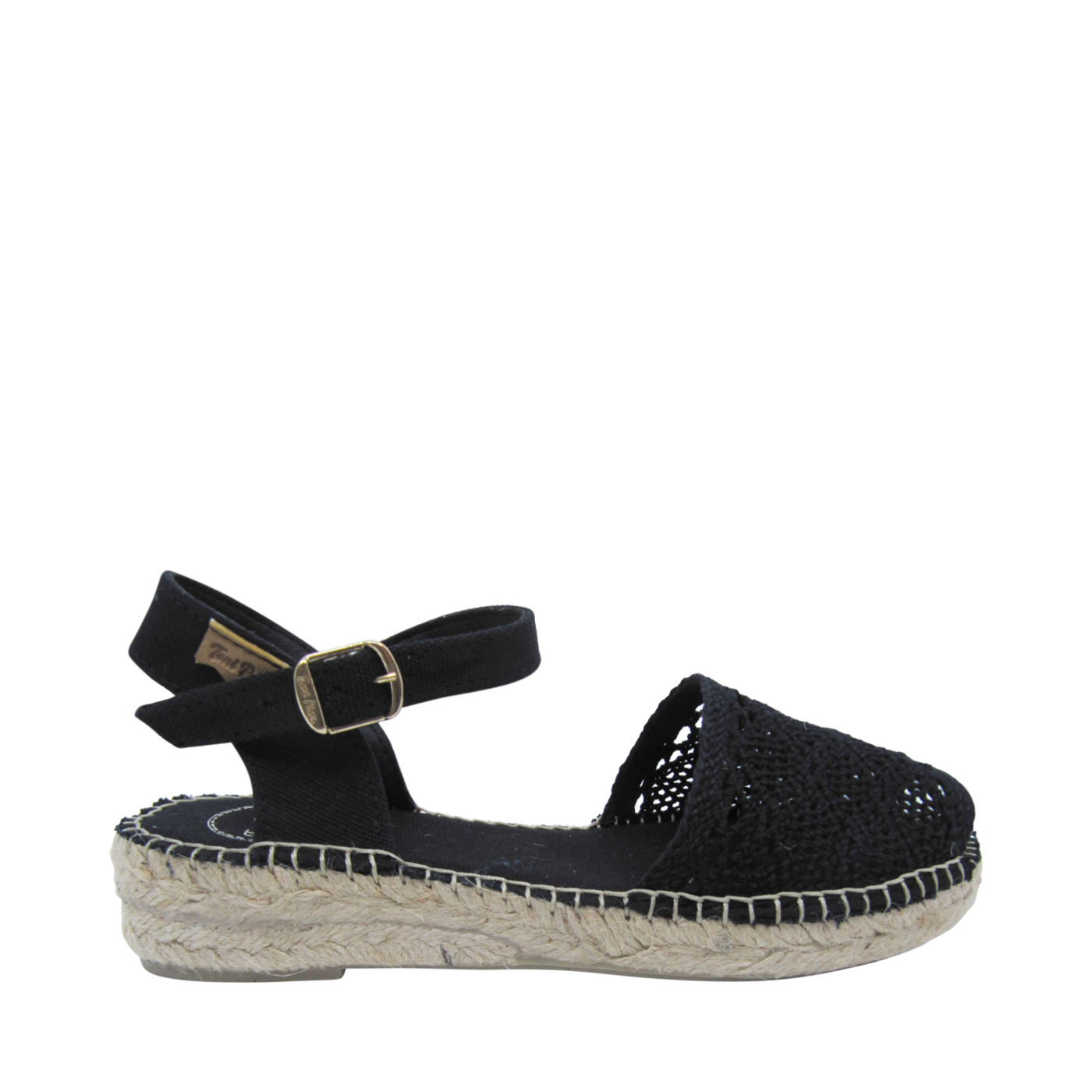 Toni Pons black jute women's sandals - Chaussures Pierre Roy Saint-Jean