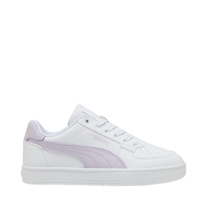 Puma enfant soulier lace blanc et mauve - Chaussures Pierre Roy Saint-Jean