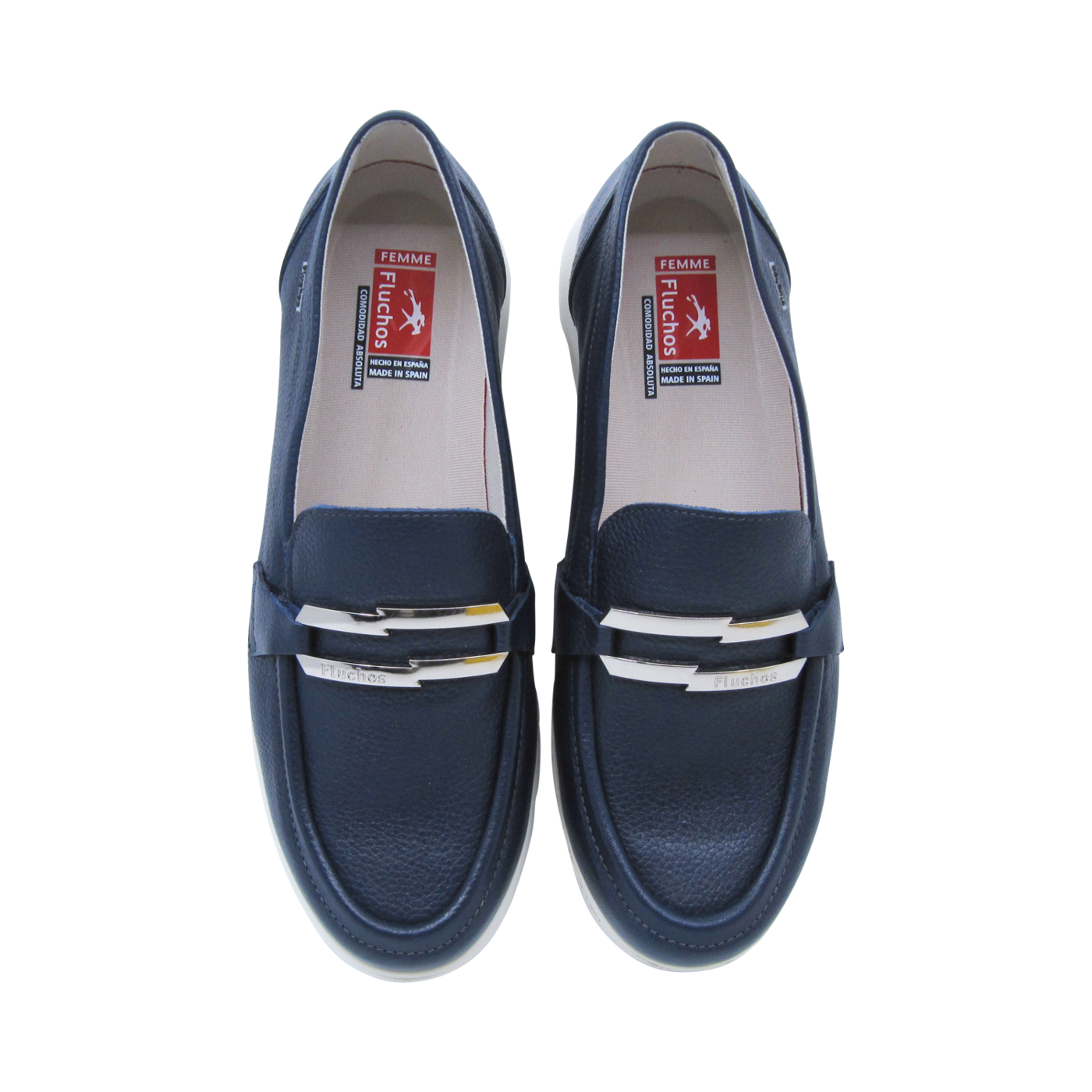 Fluchos femme soulier loafer marine - Chaussures Pierre Roy Saint-Jean
