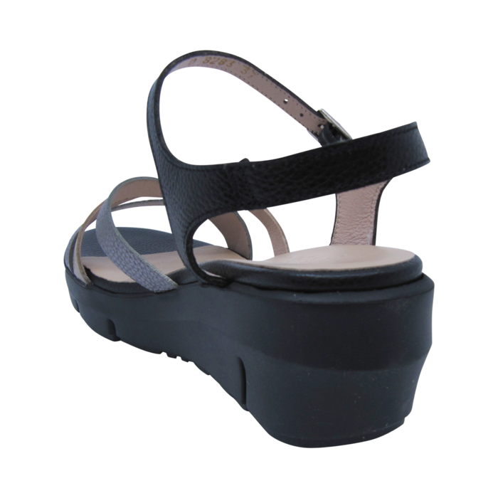 Wonders femme sandale noir multi - Chaussures Pierre Roy Saint-Jean