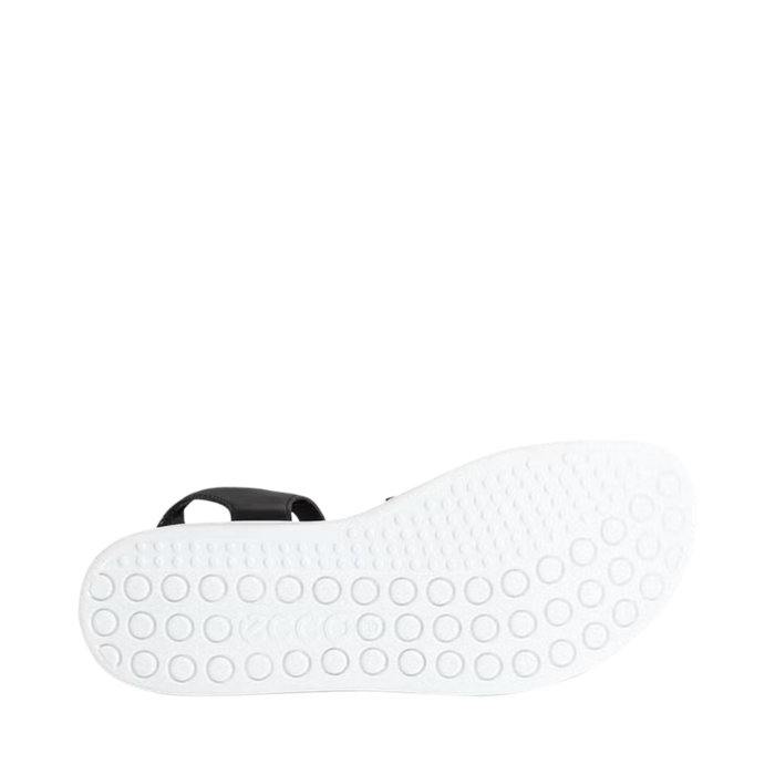 Ecco femme sandale noire a velcro - Chaussures Pierre Roy Saint-Jean