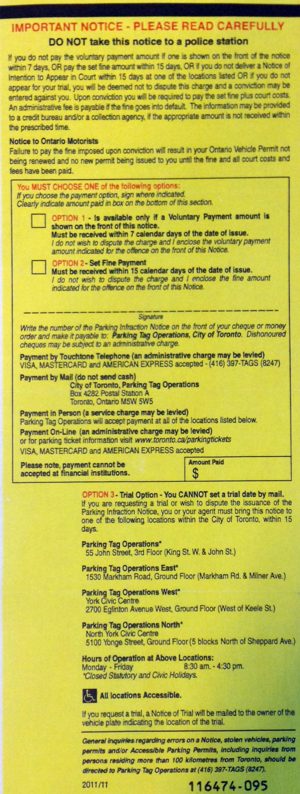 Tickets for expired plates and missing insurance card (Ontario) - Tips ...