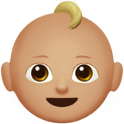 Baby: Medium-Light Skin Tone Emoji (U+1F476, U+1F3FC)