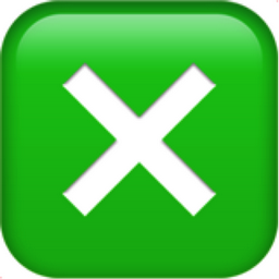 Cross Mark Button Emoji (U+274E)