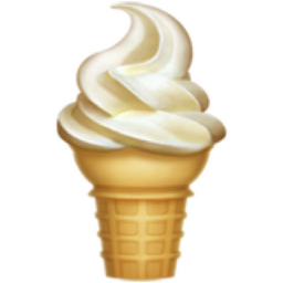 Soft Ice Cream Emoji (U+1F366)