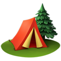 Camping Emoji (U+1F3D5)