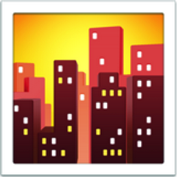 Cityscape at Dusk Emoji (U+1F306)