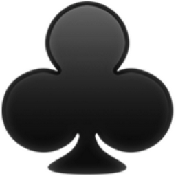 Club Suit Emoji (U+2663, U+FE0F)