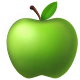 Green Apple Emoji (U+1F34F)