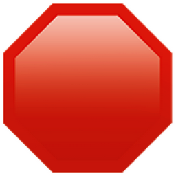 Stop Sign Emoji (U+1F6D1)