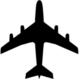 Up-Pointing Airplane Emoji (U+1F6E7)