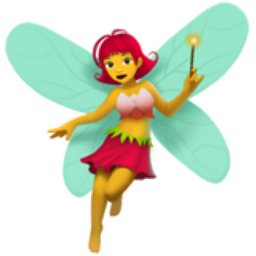 Woman Fairy Emoji (U+1F9DA, U+200D, U+2640, U+FE0F)
