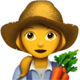 Woman Farmer Emoji (U+1F469, U+200D, U+1F33E)