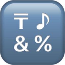 Input Symbols Emoji (U+1F523)