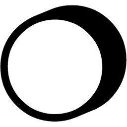 Upper Right Shadowed White Circle Emoji (U+1F53F)