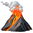 Volcano Emoji (U+1F30B)