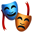 Performing Arts Emoji (U+1F3AD)