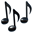 Musical Notes Emoji (U+1F3B6)