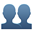 Busts in Silhouette Emoji (U+1F465)