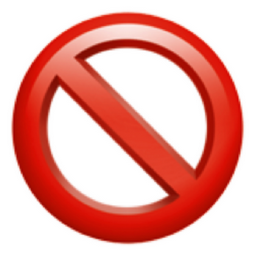 prohibited Emoji 🚫 (U+1F6AB)