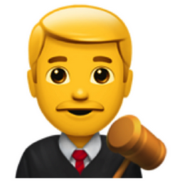 man judge Emoji 👨‍⚖️ (U+1F468, U+200D, U+2696, U+FE0F)