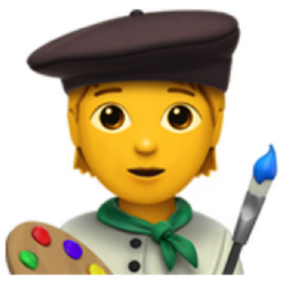 artist Emoji 🧑‍🎨 (U+1F9D1, U+200D, U+1F3A8)