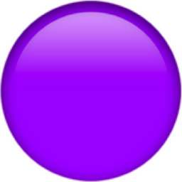 purple circle Emoji 🟣 (U+1F7E3)